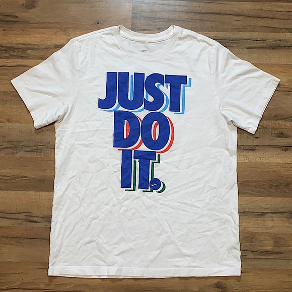 Nike | Shirts | Nike Just Do It Shirt Sleeve Shirt | Poshmark